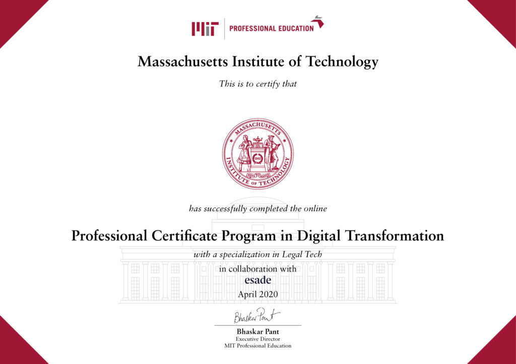 Certificates of Completion | MIT Professional Education