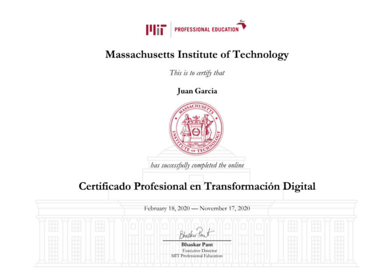 Certificates of Completion | MIT Professional Education