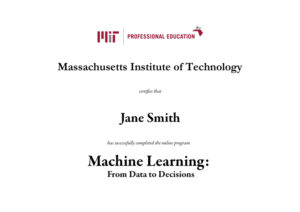 Online Course Machine Learning: From Data to Decisions | MIT ...