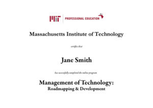 Online Course "Management of Technology: Roadmapping & Development ...